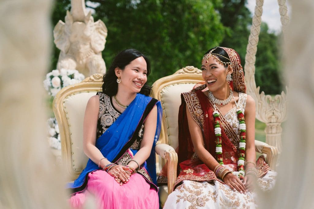 Outdoor Indian Wedding Ceremony At Micklefield Hall