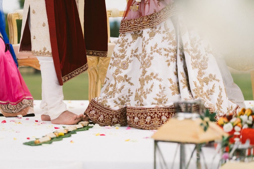 Outdoor Indian Wedding Ceremony At Micklefield Hall
